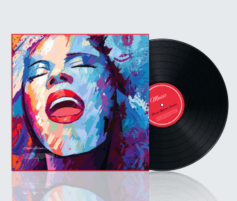 12 inch vinyl packaged in CMYK full colour printed cardboard jacket (3 ...