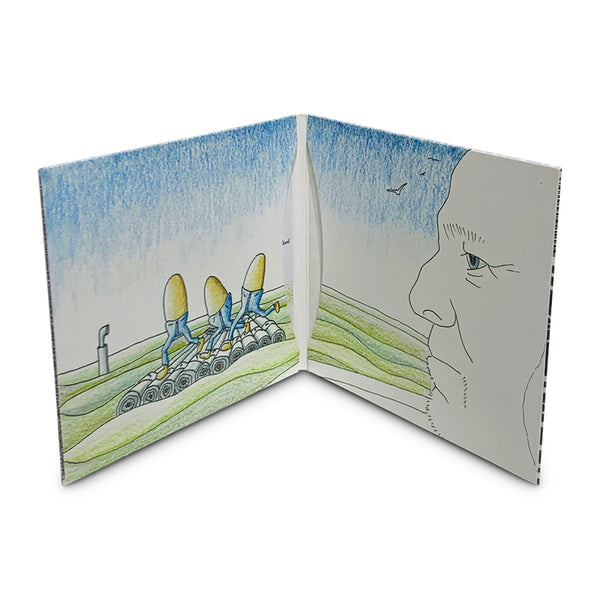 REP404 - 4 panel gatefold wallet with two scallop cut pouches ...